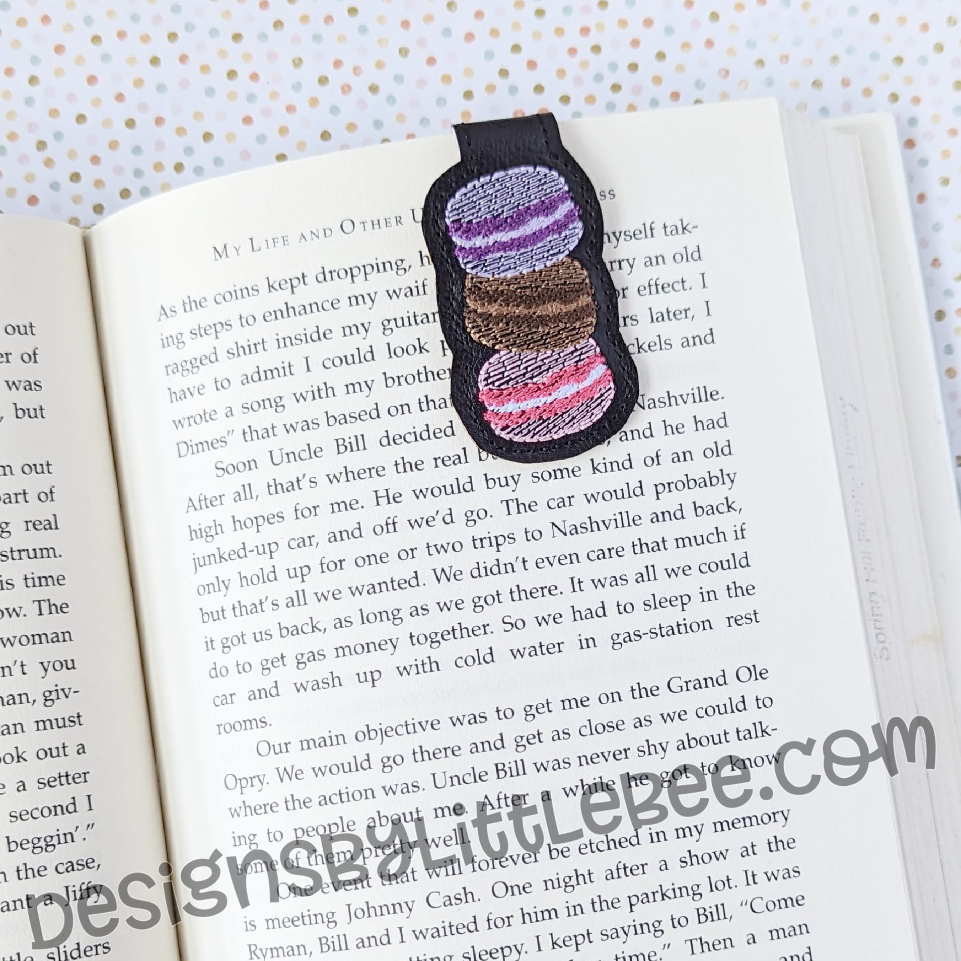 Macarons Foldover Magnetic Bookmark - Designs by Little Bee