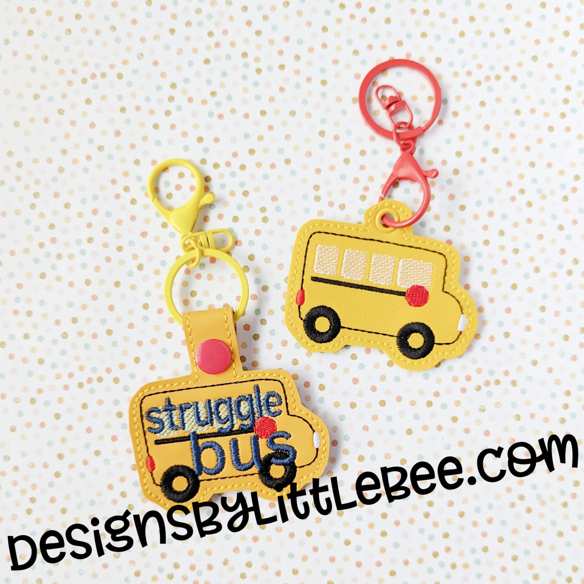 Struggle Bus Snap Tab & Eyelet Key Fob - Designs by Little Bee
