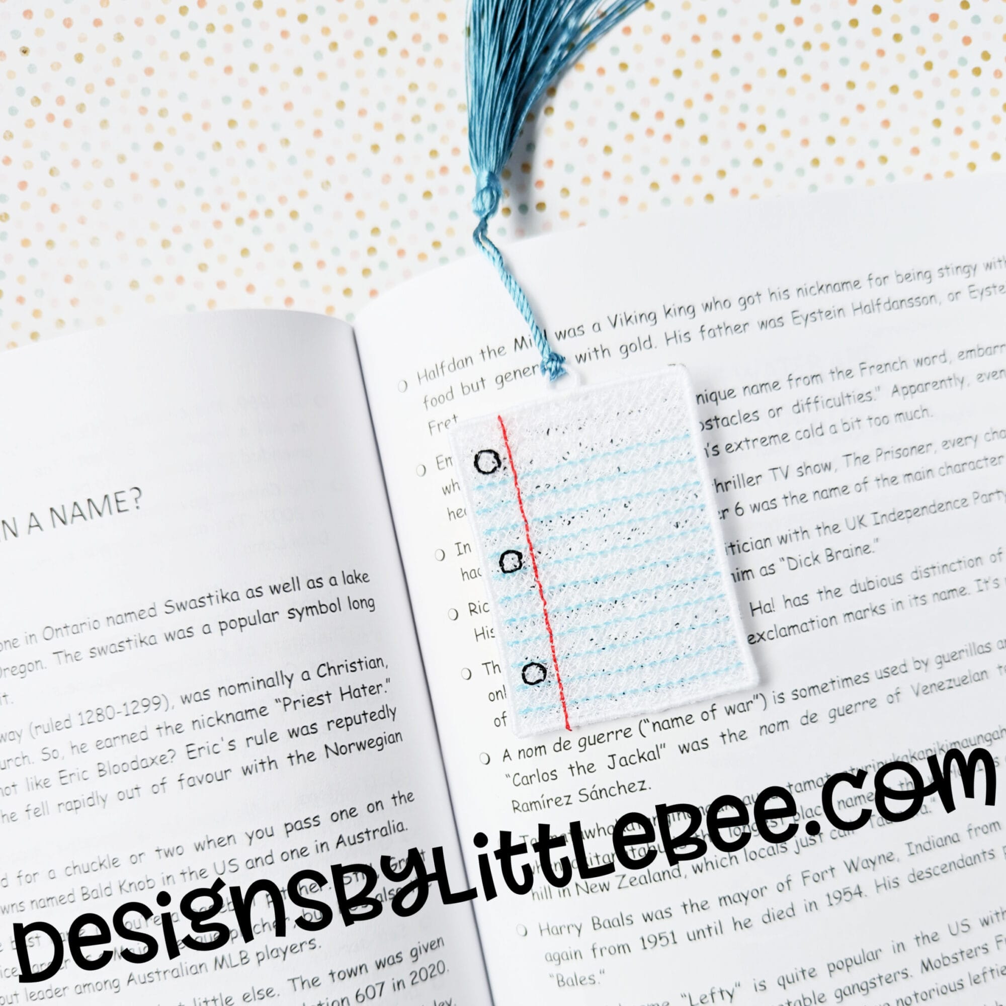 Notebook Paper FSL Bookmark - Designs by Little Bee
