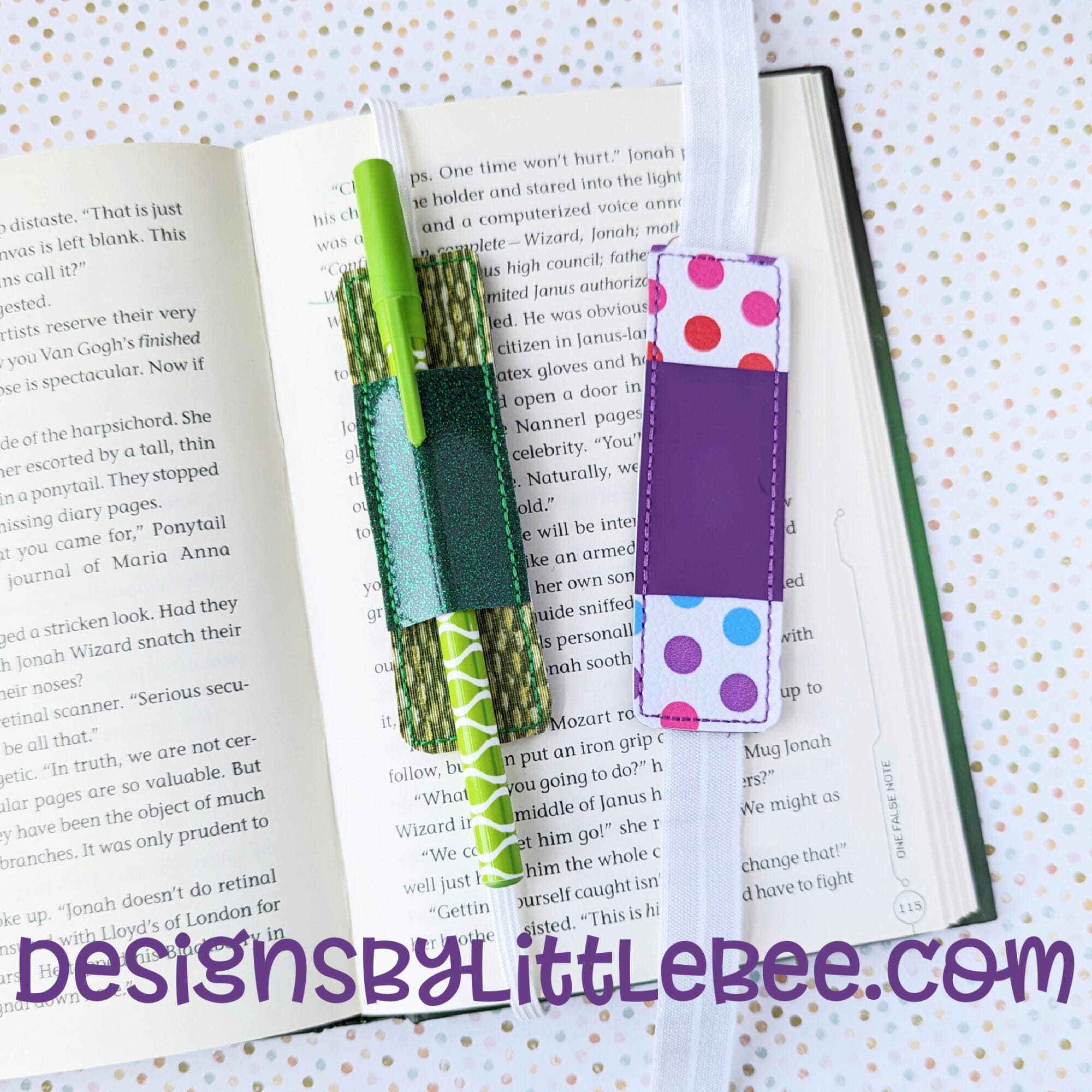 Pen Planner Band, Bookmark, Book Band - 4x4 Friendly! - Designs by ...