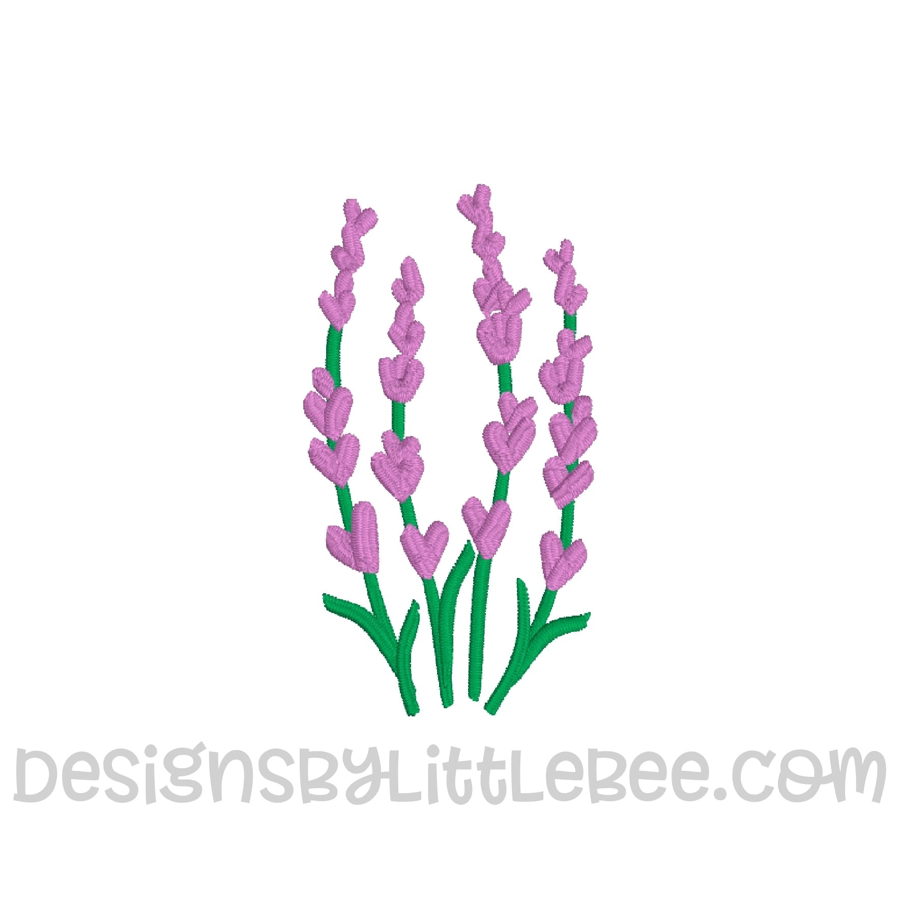 Lavender Embroidery Design - Designs by Little Bee