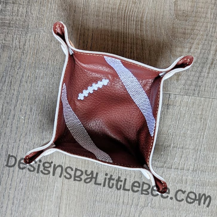 ITH Trinket Tray - Football - Designs by Little Bee