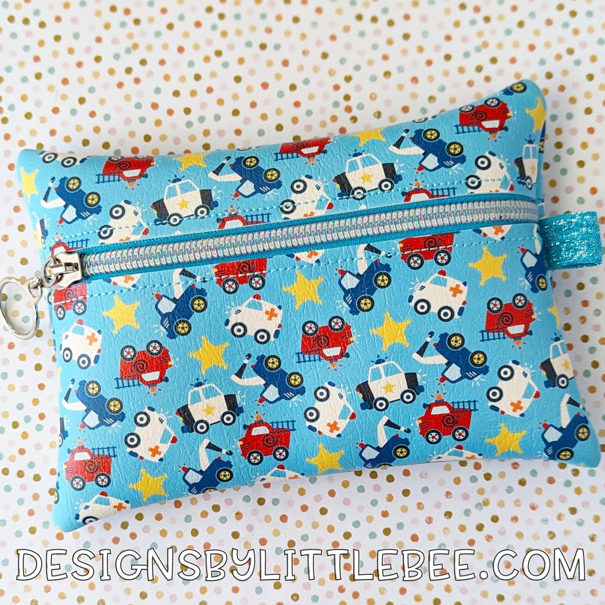 Vinyl Horizontal Zipper ITH Bag - Size 5 Zipper - Designs by Little Bee