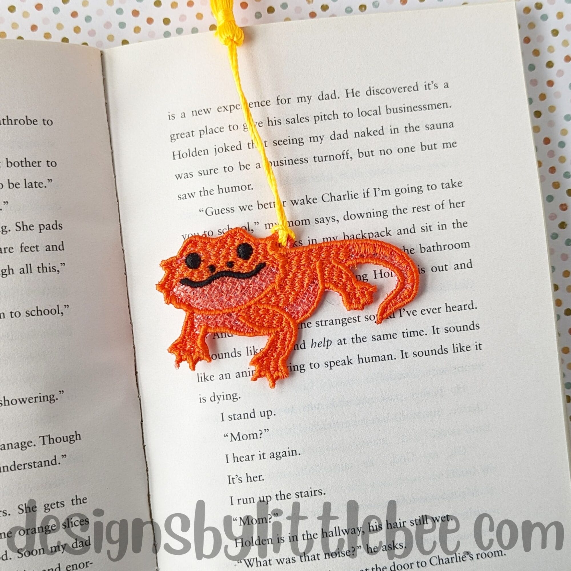 Bearded Dragon FSL Bookmark - Designs by Little Bee