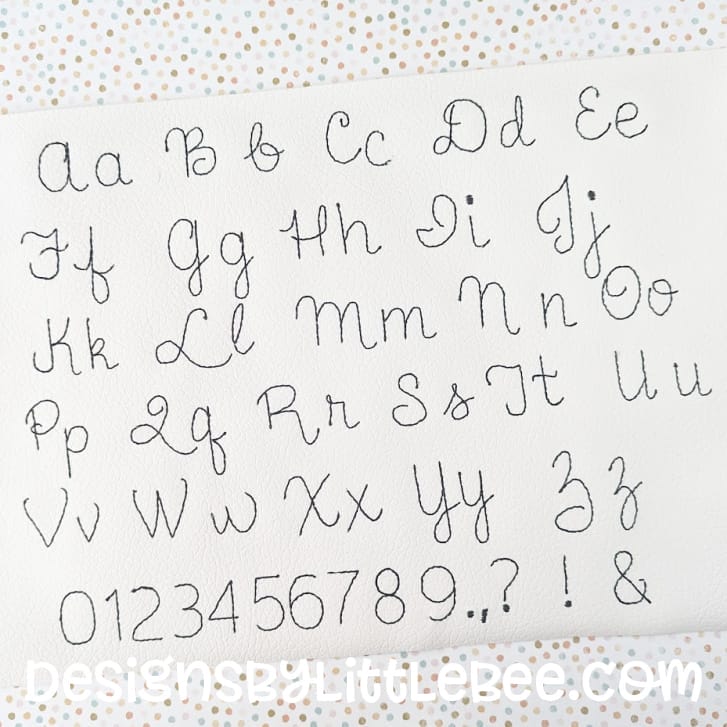 Mini Handwriting & Script Font Set in BX for Embrilliance Essentials ...