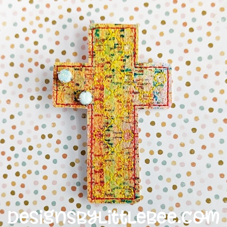 Cross Travel Jewelry Tag - Designs by Little Bee