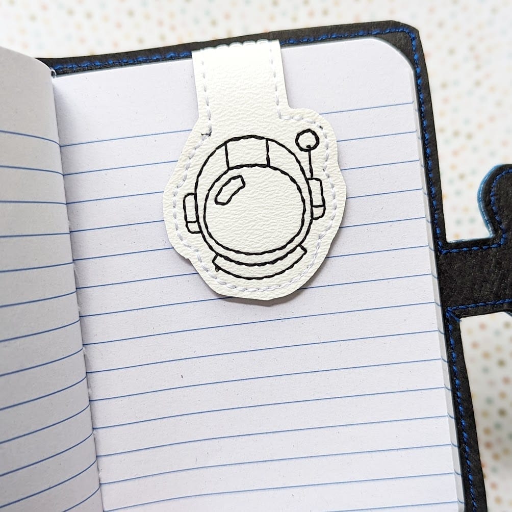 Astronaut Helmet Foldover Magnetic Bookmark - Designs by Little Bee