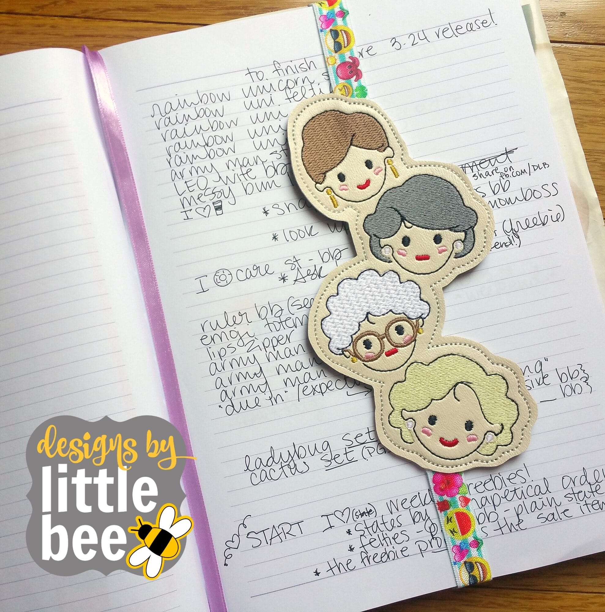 Golden Girls Book or Planner Band, Bookmark - Designs by Little Bee