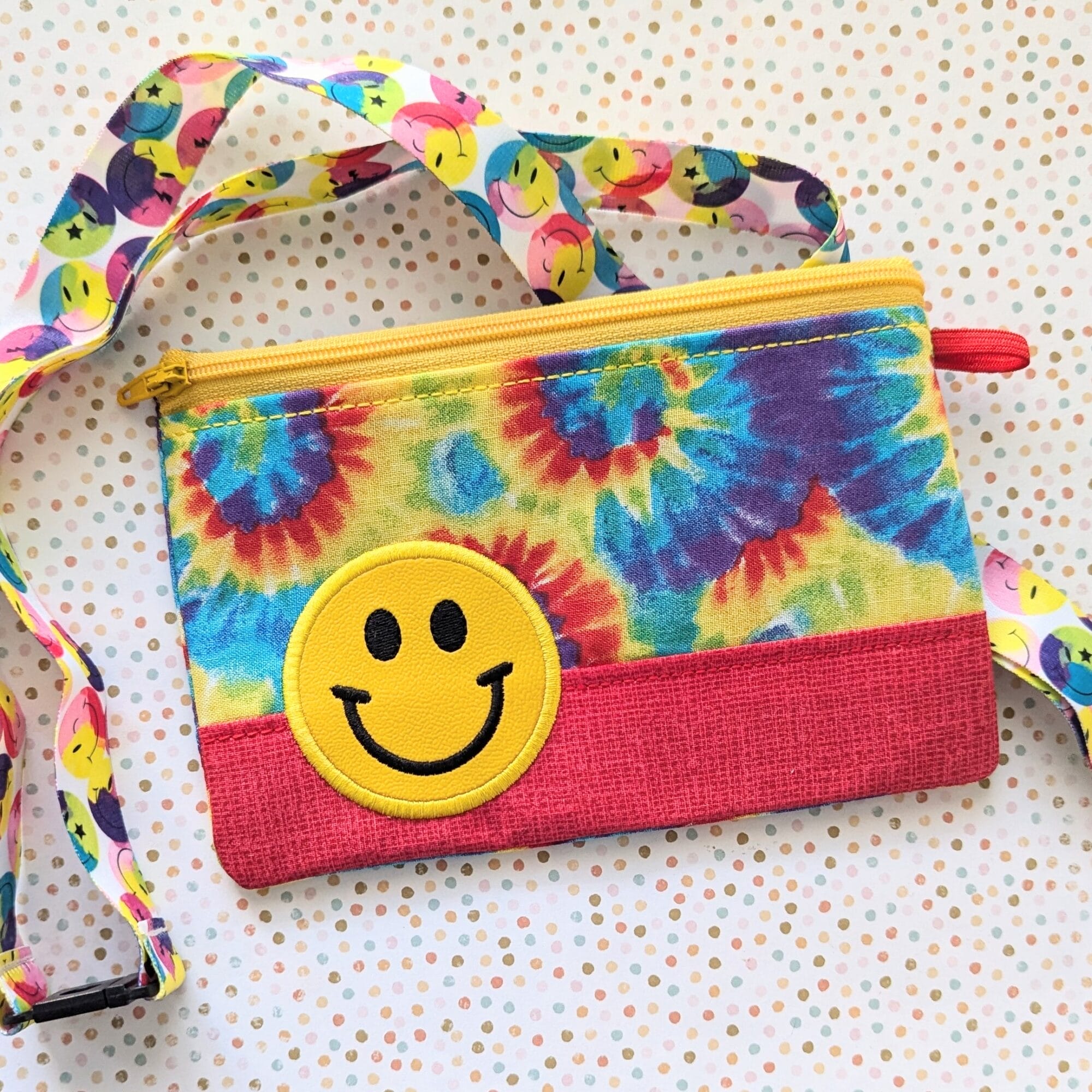 Smile ITH Split Zipper Bag - Designs by Little Bee