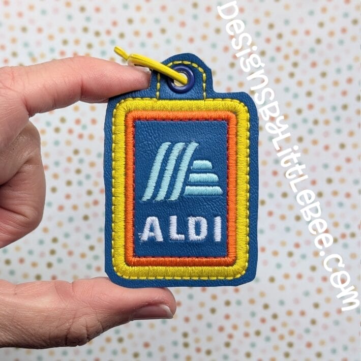 Aldi Snap Tab & Eyelet Key Fob - Designs by Little Bee