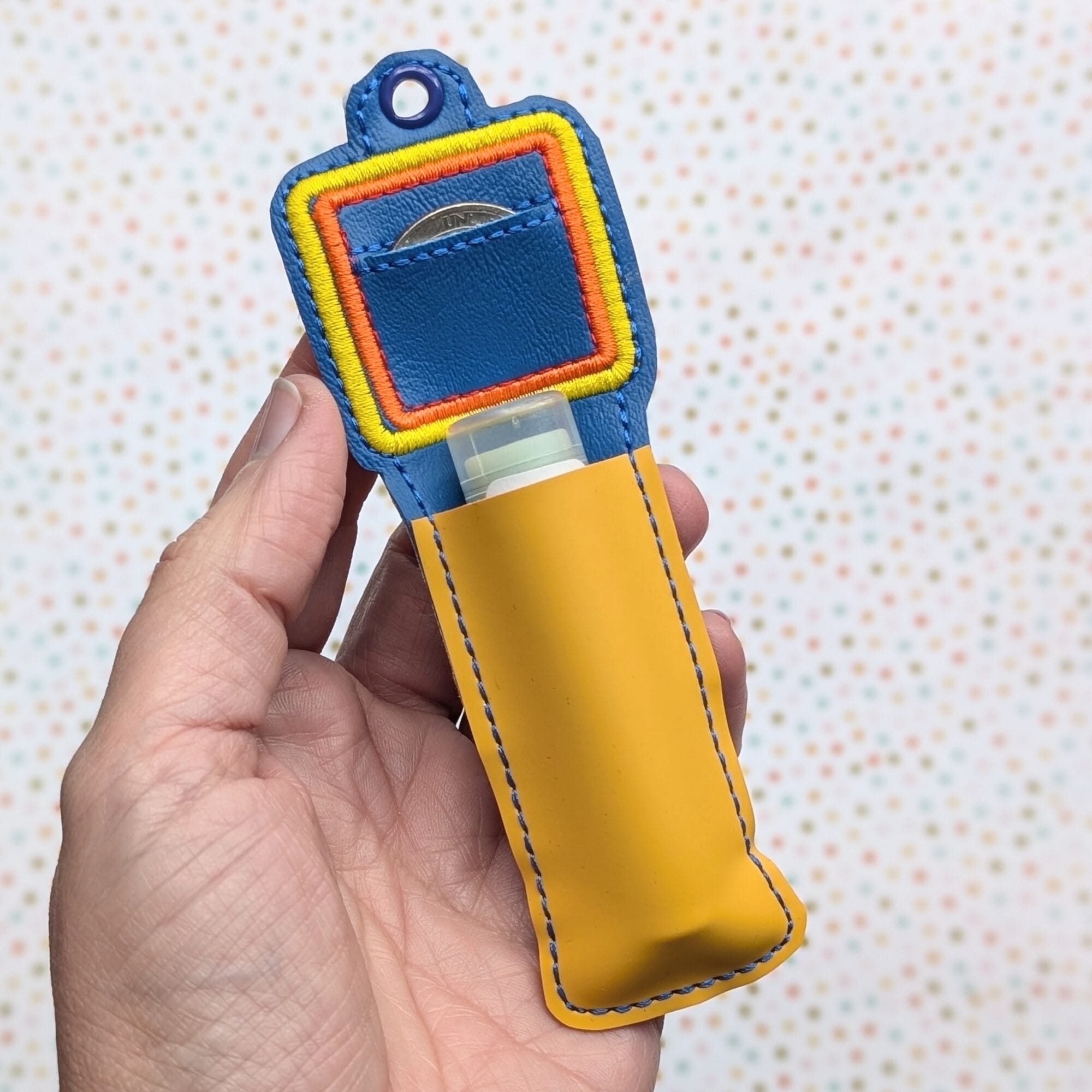 Quarter Keeper Lip Balm Holder - Snap Tab & Eyelet Key Fob - Designs by ...