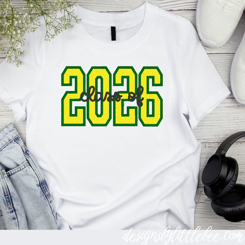 2026 Applique - Includes "Class of" - Designs by Little Bee