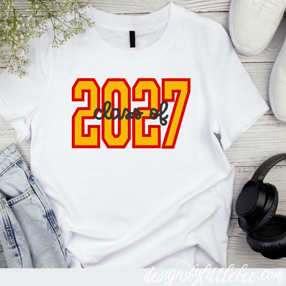 2027 Applique - Includes "Class of" - Designs by Little Bee