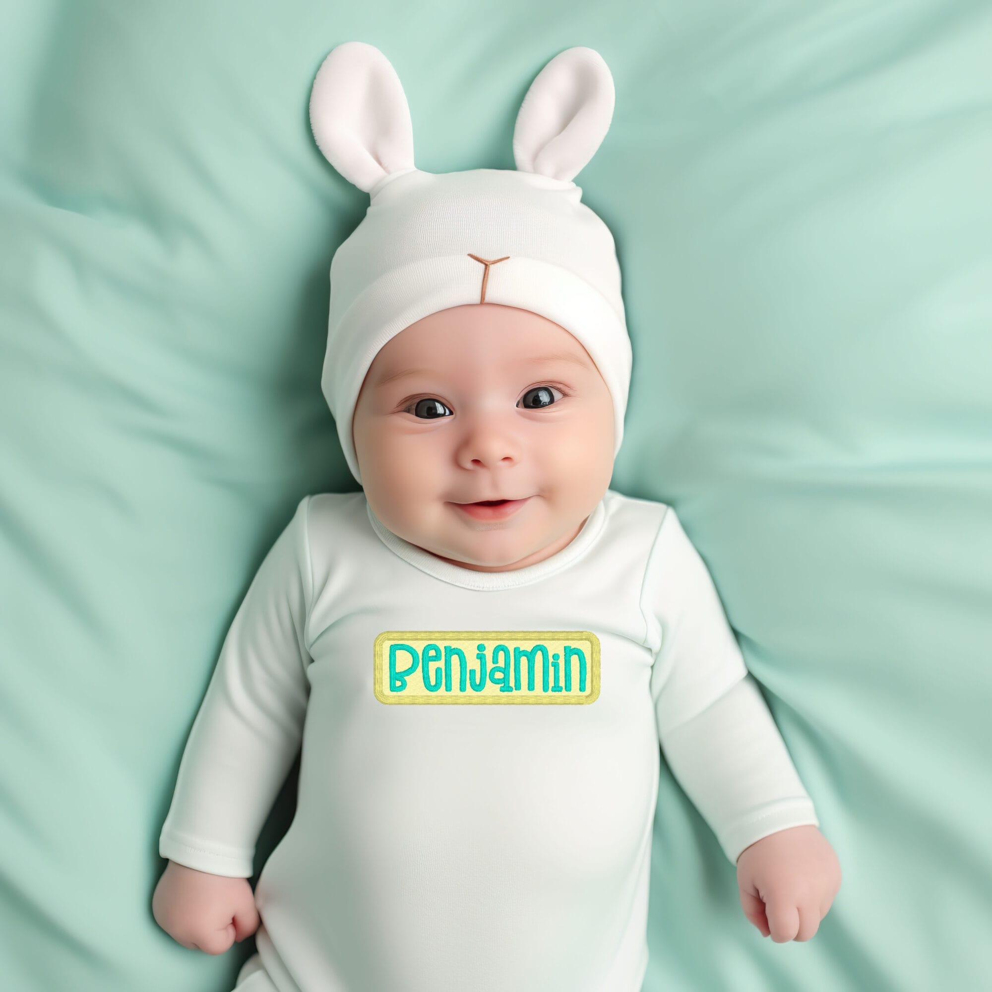 Rectangle Name Plate Applique - Designs by Little Bee