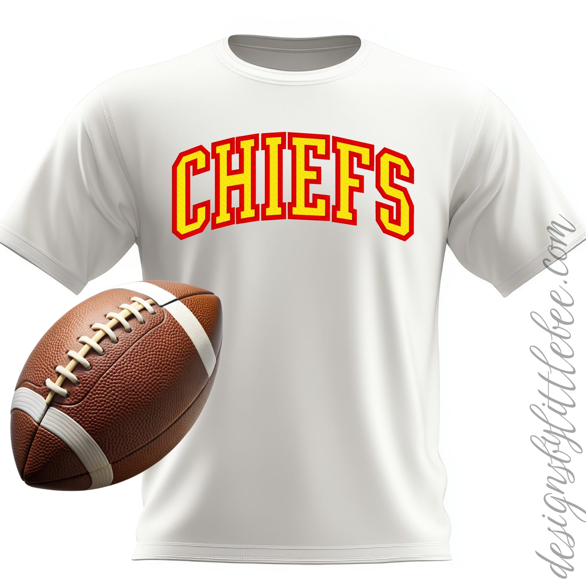 CHIEFS - Curved Applique - Designs by Little Bee