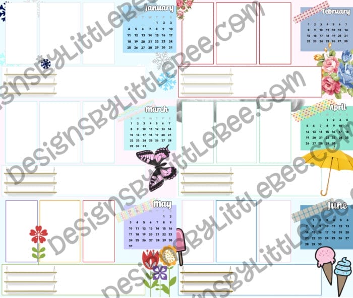 Desktop Backgrounds 2026 - Designs by Little Bee